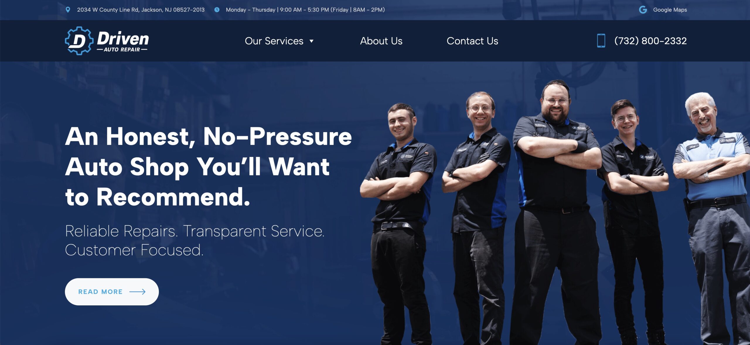 Driven Auto Repair | Reliable Repairs. Transparent Service. Customer ...